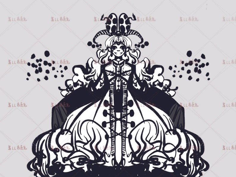 黑白线稿/随笔_兔兔plus-站酷ZCOOL