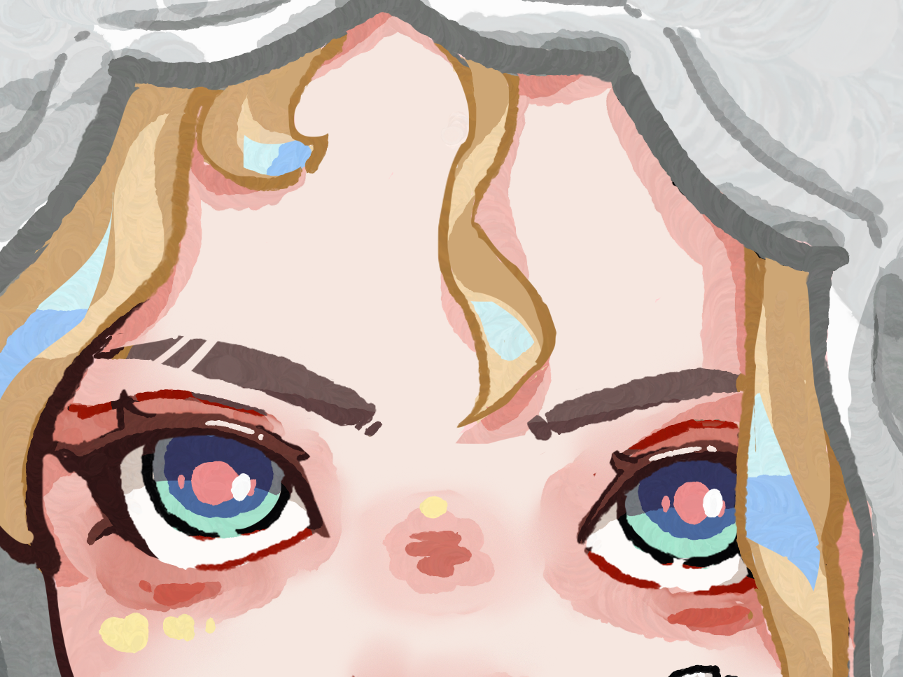 Ins化妆少女_插画师22k-站酷ZCOOL