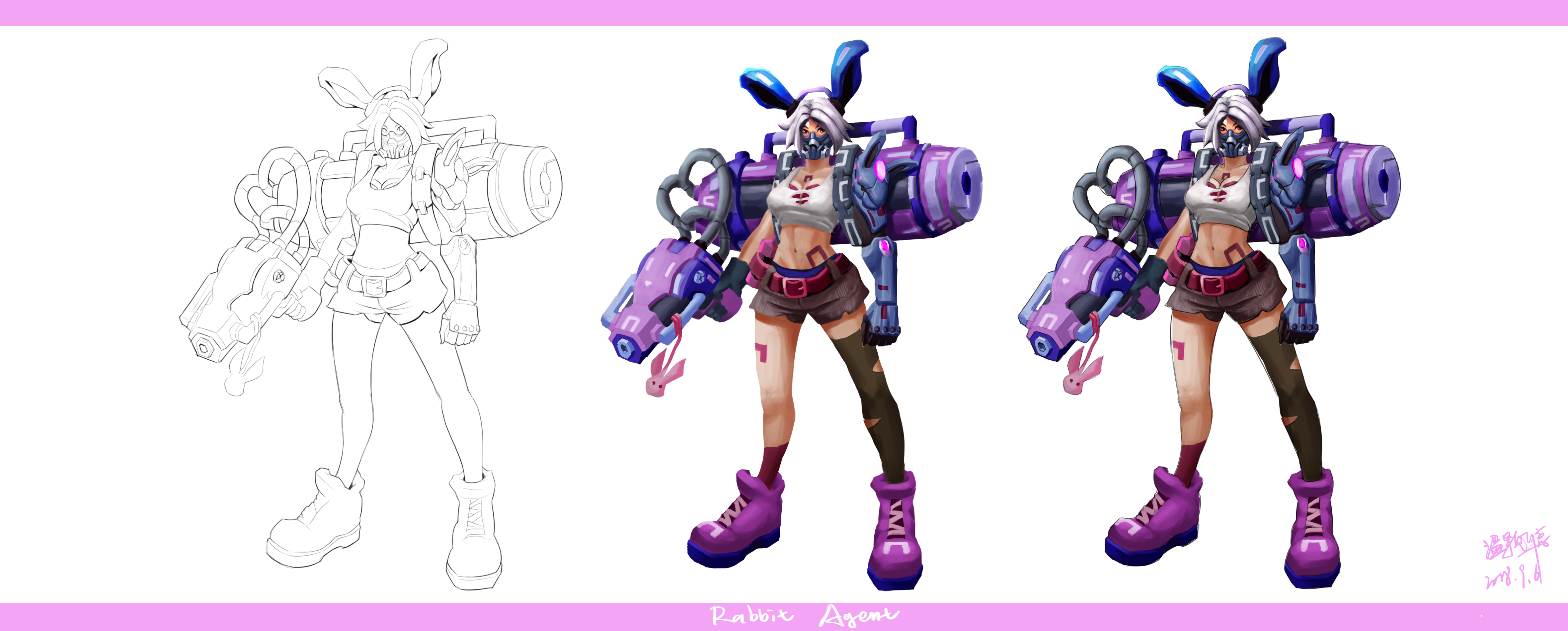 Rabbit Agent Jane_汉森葱-站酷ZCOOL