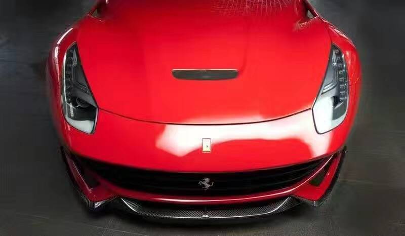 法拉利F12改装升级 Revozport小包围碳纤维尾翼 前唇 _vx13559560015-站酷ZCOOL