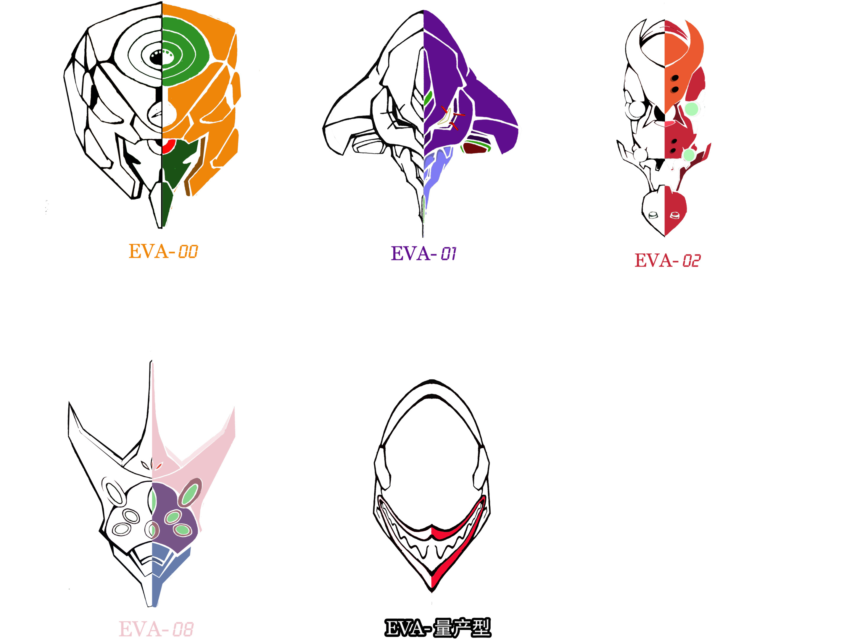 EVA 日式风格LOGO_BOYCEN-站酷ZCOOL