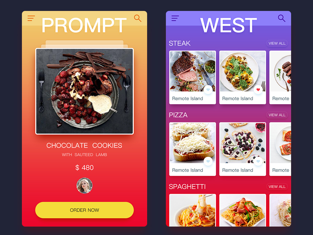 美食推荐—美食类app概念设计_蝈蝈UXD-站酷ZCOOL