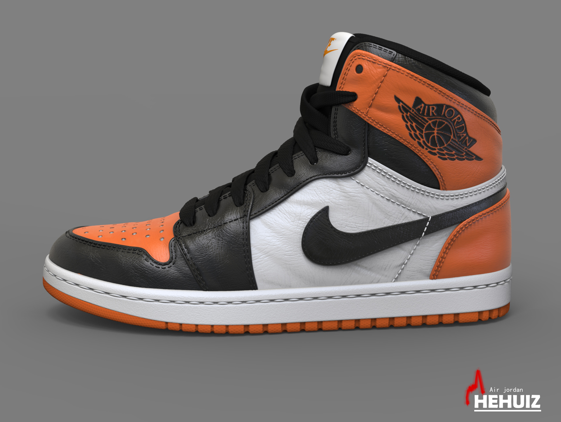 Air jordan 1 乔丹1代战靴_HeHuiZ-站酷ZCOOL