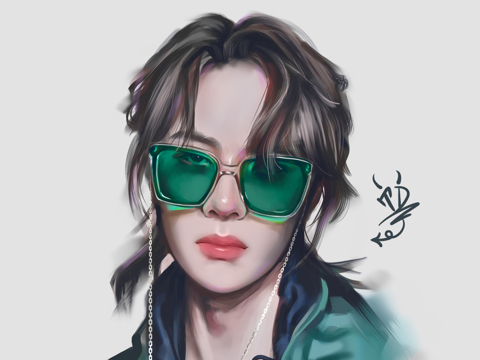 插画厚涂人像练习_Quinn_D-站酷ZCOOL