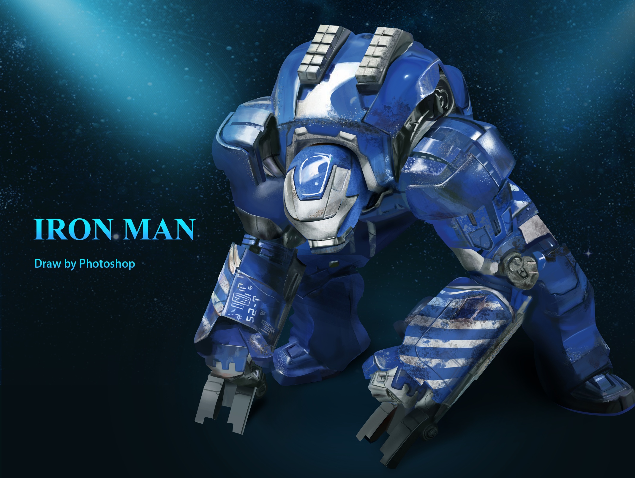 原创作品：手绘IRON MAN_新一先生-站酷ZCOOL