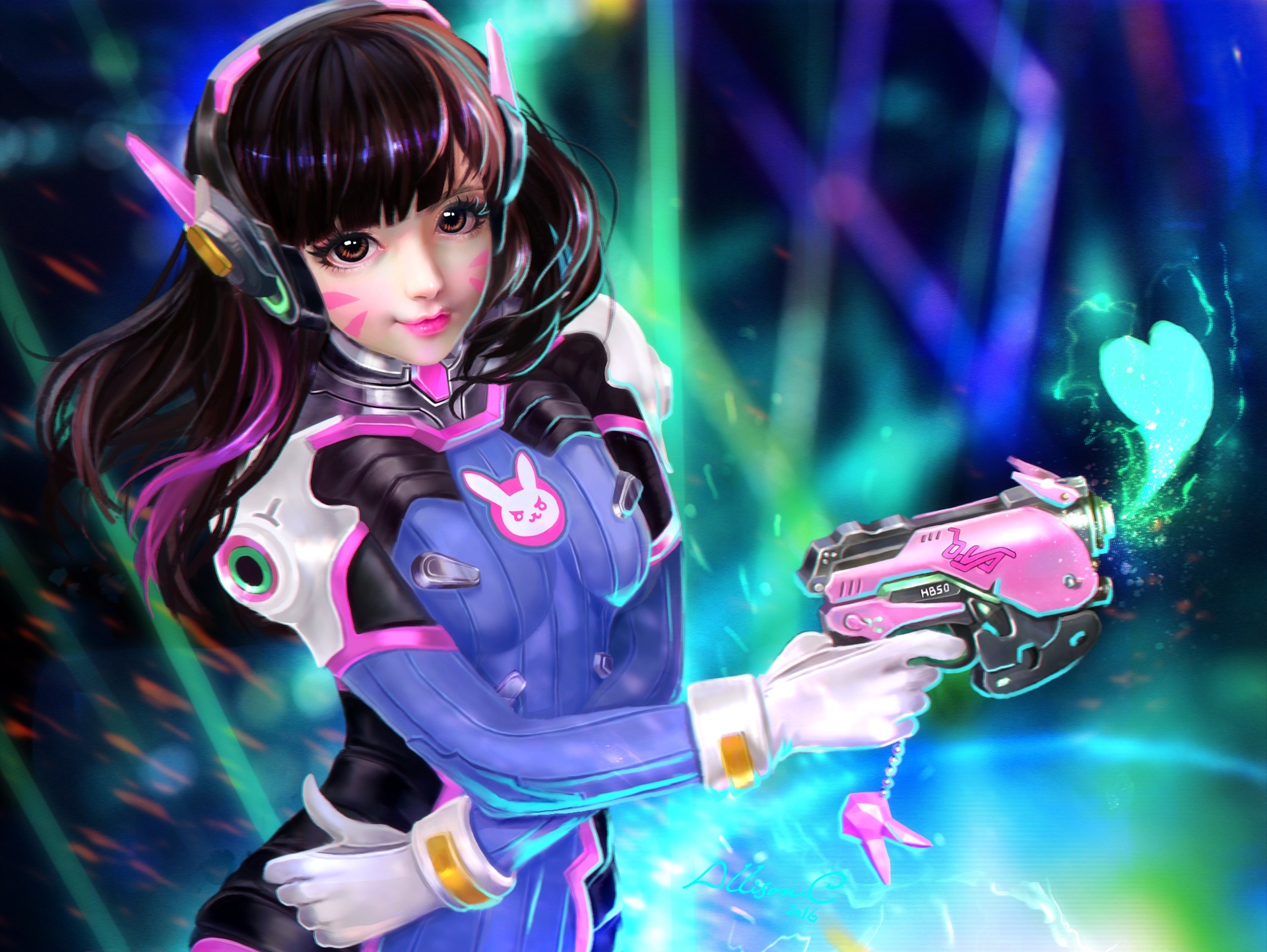 DVA爱你哟 守望先锋_AllisonC様-站酷ZCOOL