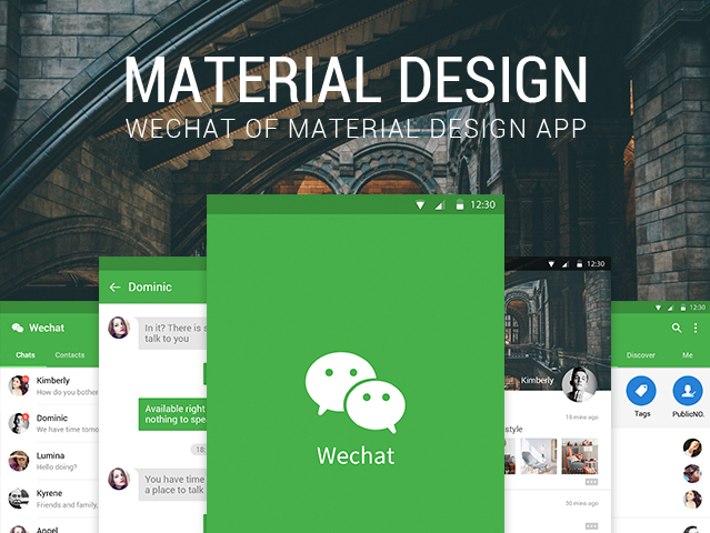 Wechat of material design_现妙明心-站酷ZCOOL