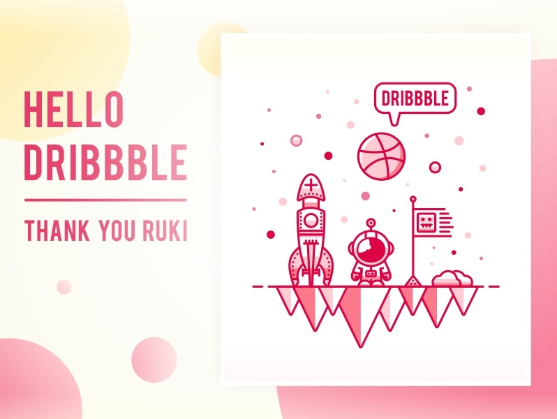 SA9527-Hello dribbble ~_SA九五二七-站酷ZCOOL