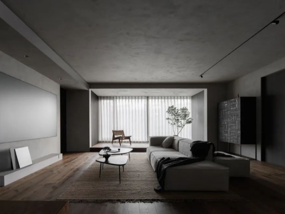 178㎡侘寂之美，窥见质朴岁月_峰光无限装饰-站酷ZCOOL