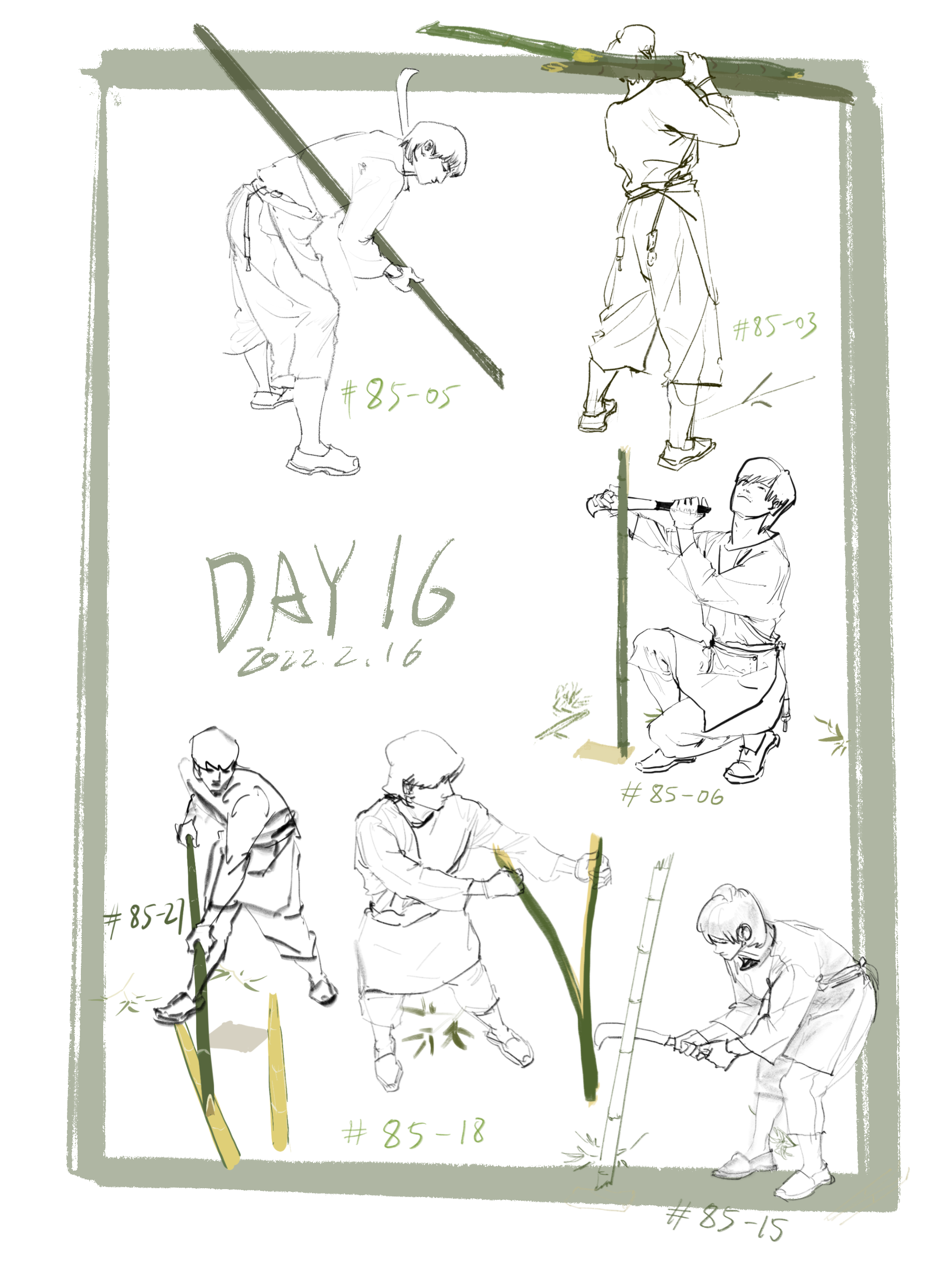 #速写60天挑战赛# day16 @速写班长 _瑞比rabbit-站酷ZCOOL