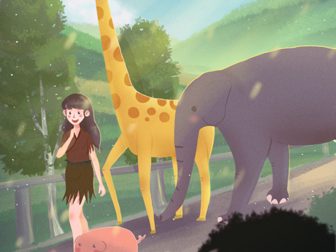 插画～郊游之春天_插画师456-站酷ZCOOL