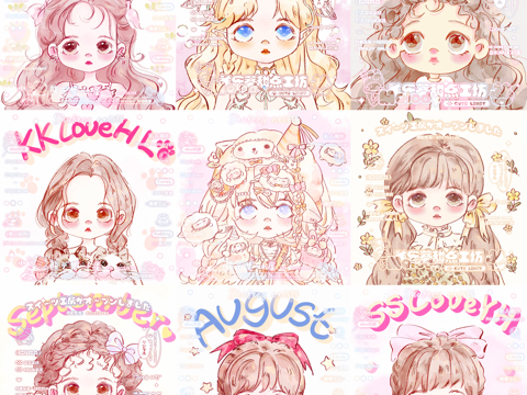 头像合集 | 甜品贩卖机_阿萝aluo-站酷ZCOOL