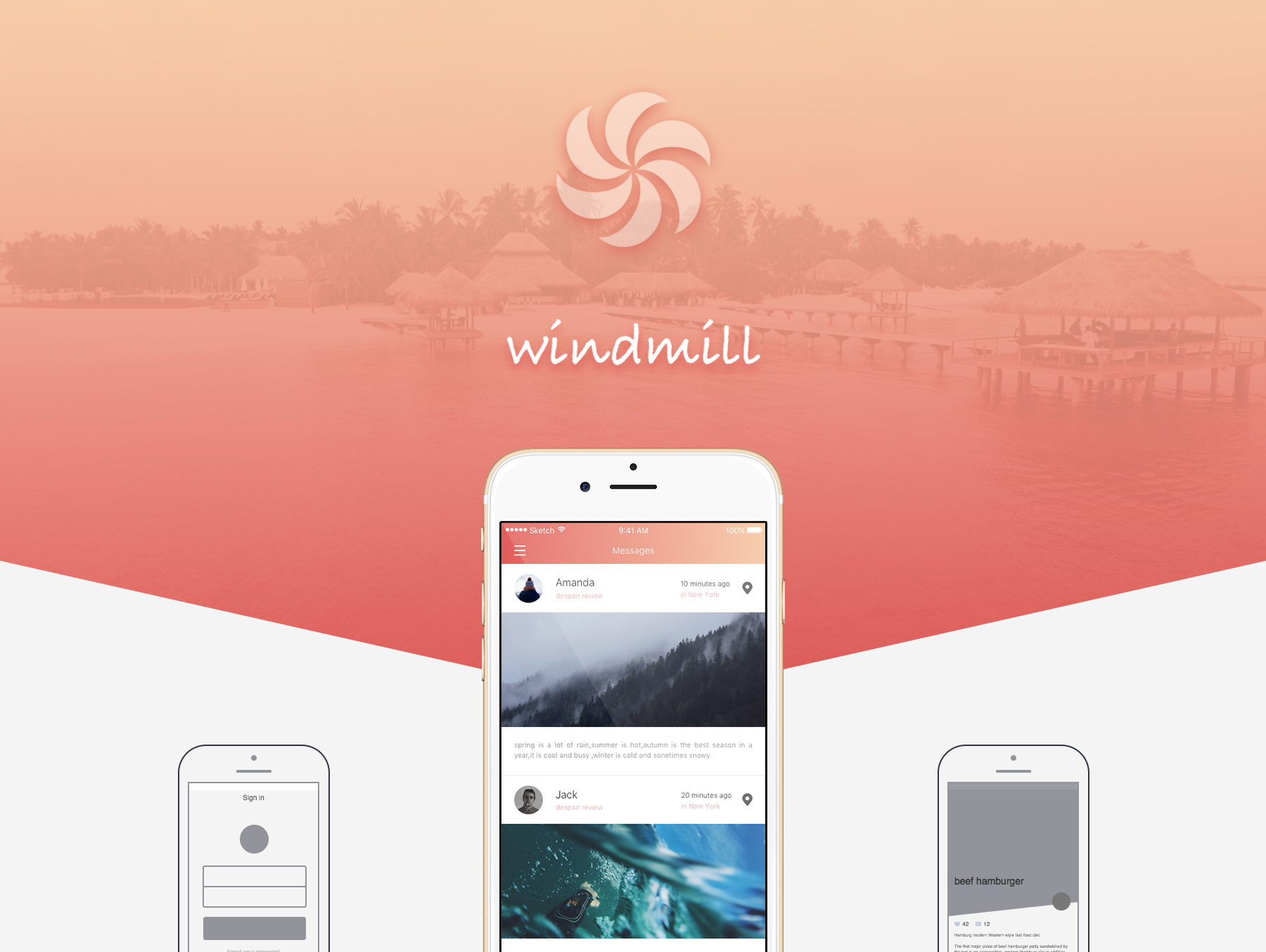 app windmill展示页_咬草莓的猫-站酷ZCOOL