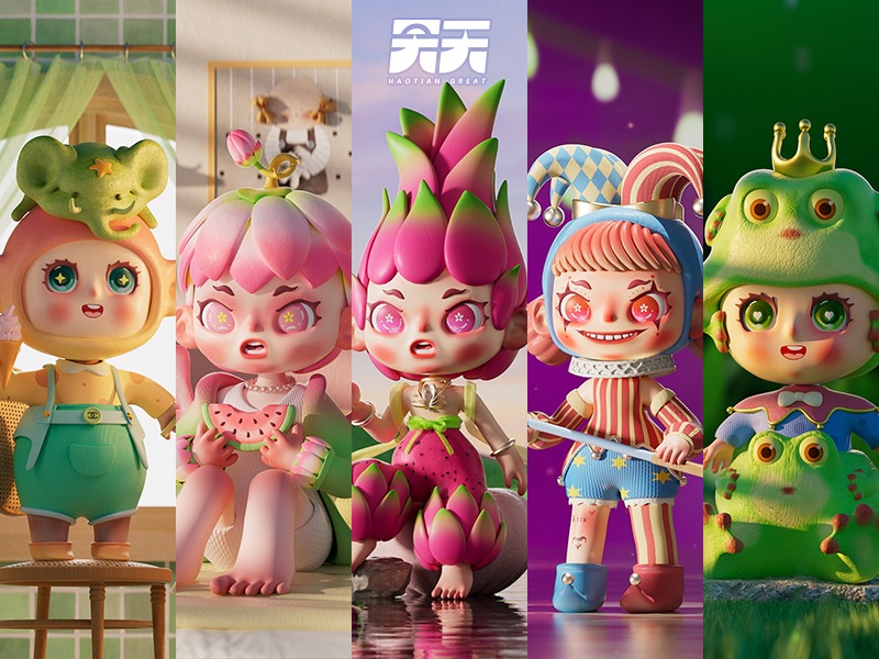 原创IP设计|多巴胺IP潮玩盲盒(可授权)文创品牌形象_昊天GREAT-站酷ZCOOL