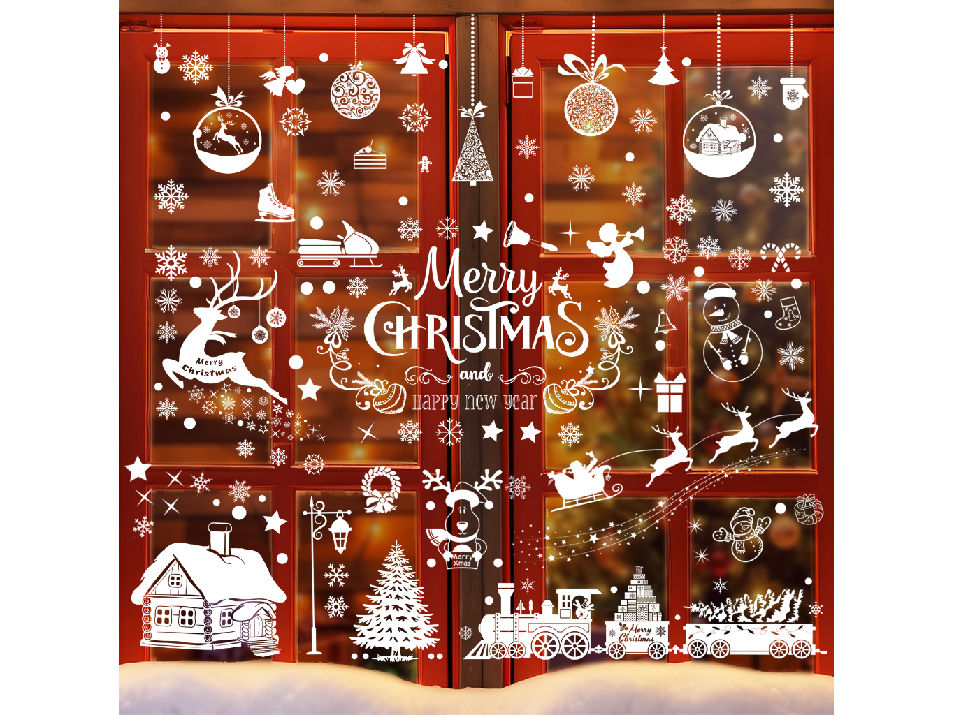 圣诞贴纸 亚马逊 主图 A+_琼琼qiong-站酷ZCOOL