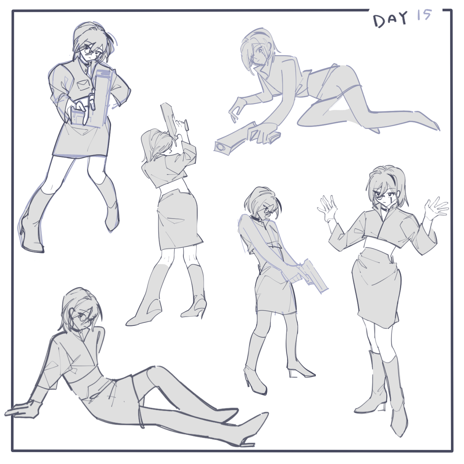 #速写60天挑战赛# day15@速写班长 _吴越同舟-站酷ZCOOL