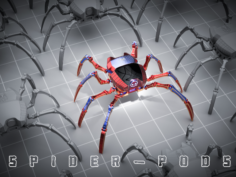 【spider-pods】蜘蛛侠蓝牙耳机概念设计【非商业】_风止雨却来-站酷ZCOOL