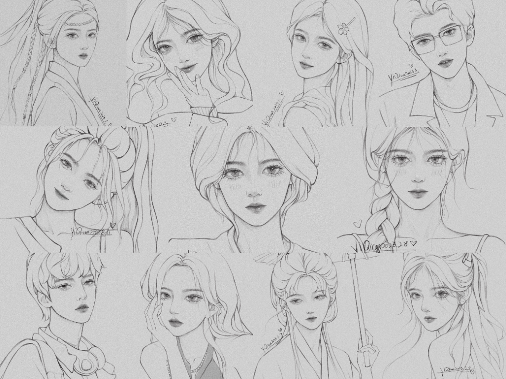 iPad线稿作品_一浅-站酷ZCOOL