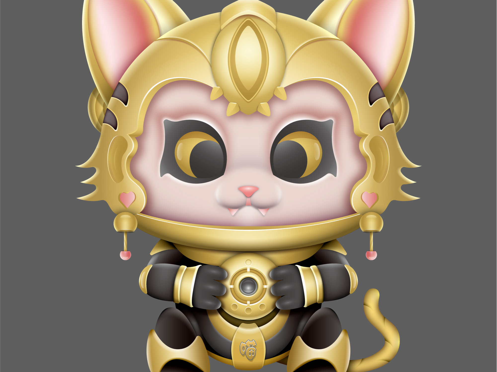 画个呆萌喵，呆萌系列继续。_壹人画铺-站酷ZCOOL