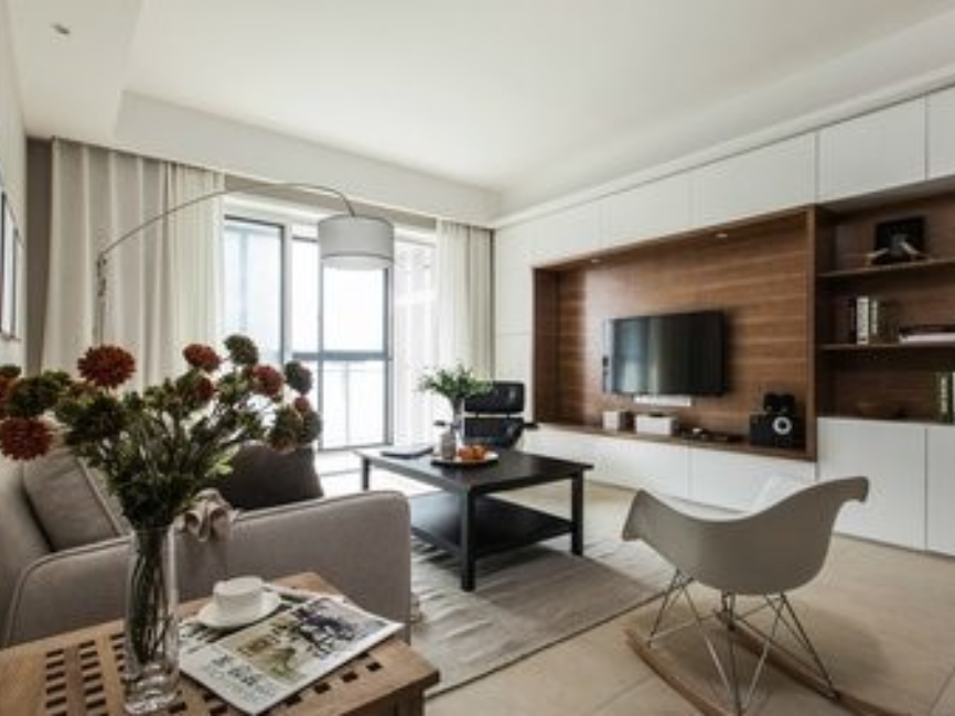 原木造出的浪漫 客厅_金色麦浪000-站酷ZCOOL