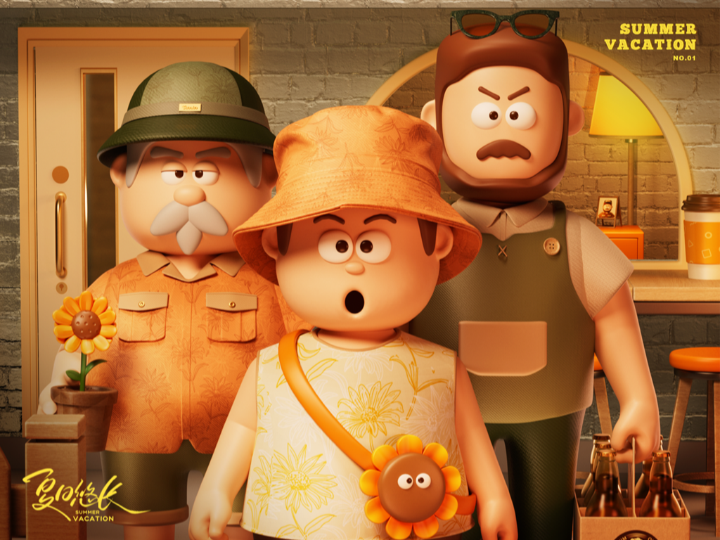 夏日悠长 | Summer Dusk [Phoebe Town]_LLang_-站酷ZCOOL