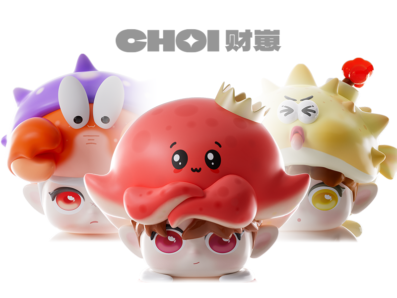 潮玩IP丨Choi财崽丨海洋保卫战_黄发财同学-站酷ZCOOL