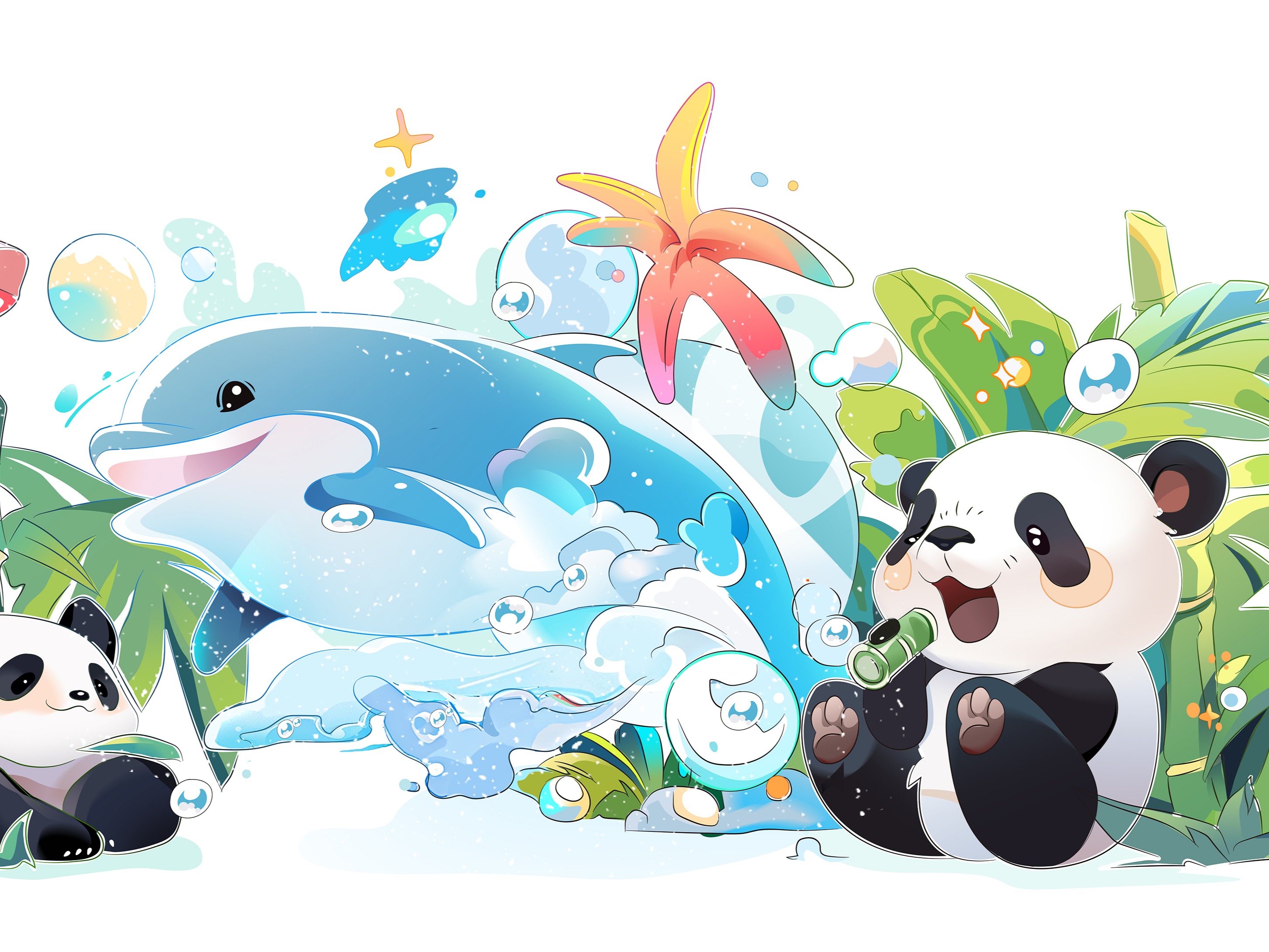 panda的泡泡乐园_嶌翴-站酷ZCOOL