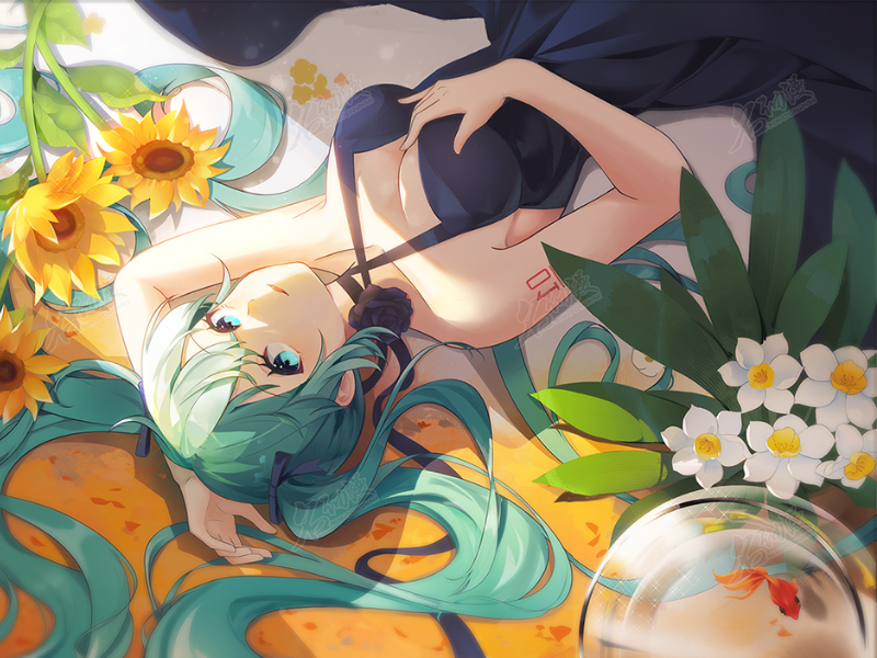 初音和雏菊_名动漫CG数娱-站酷ZCOOL