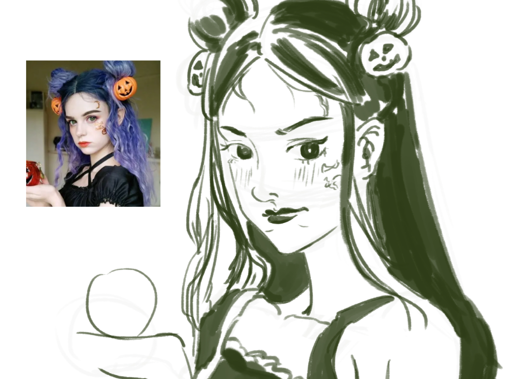 人物速写 “陪练团”打卡挑战-Day 13_兑水的离离-站酷ZCOOL