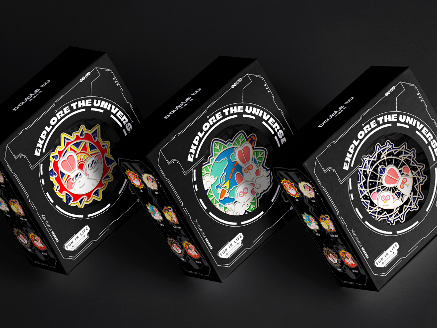 DOUBLE TU大啵儿兔宇宙探索系列胸针_浩可时代-站酷ZCOOL