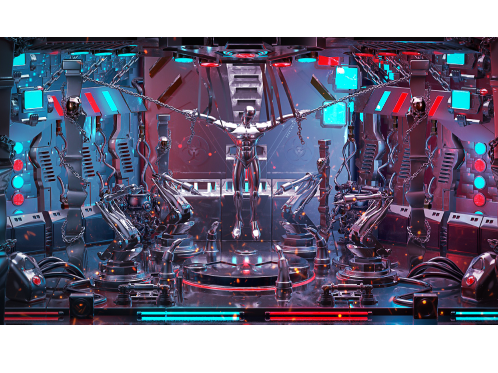 杀戮之都！【C4D-机械大型场景建模】_Blue_Designer_M-站酷ZCOOL