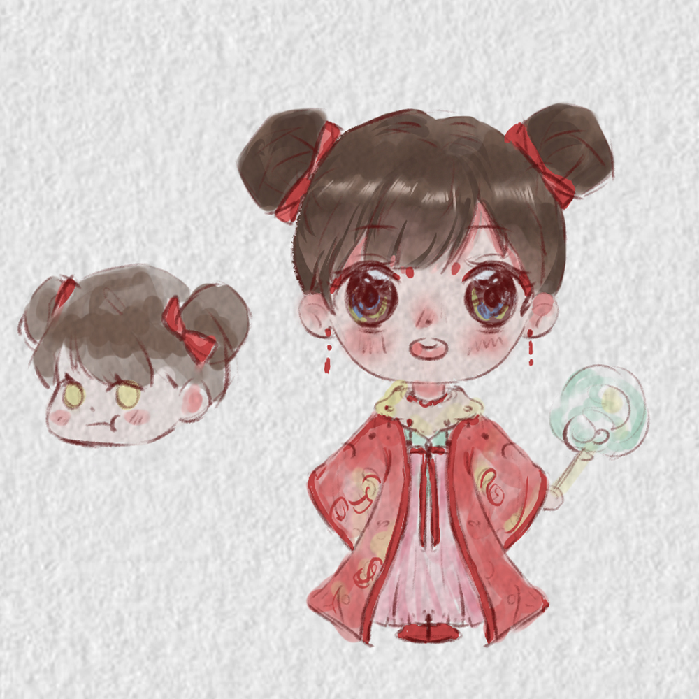 Q版人物绘制_葡萄果汁-站酷ZCOOL