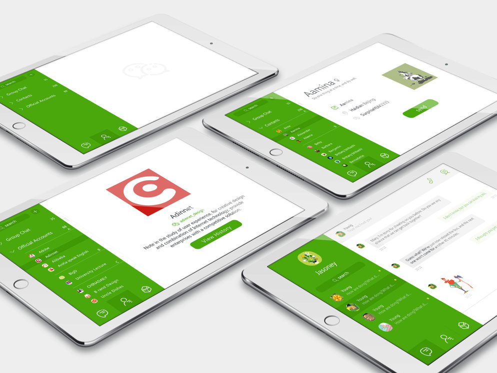 WeChat界面创作练习_WUJI9384-站酷ZCOOL