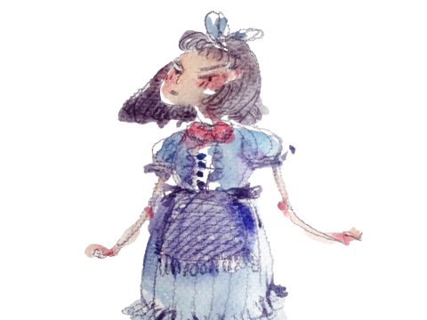 水彩小人物_Remy雷米中-站酷ZCOOL