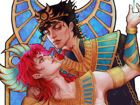 JOJO的奇妙冒险承花同人教堂彩窗_罗德KARAS-站酷ZCOOL