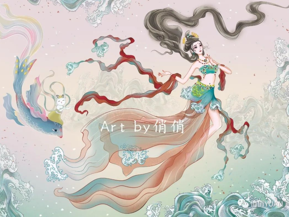 “苗小条”之洛神美体系列作品_YUAN俏俏-站酷ZCOOL