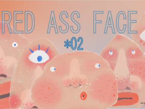 Red Ass Face_阿美mola-站酷ZCOOL