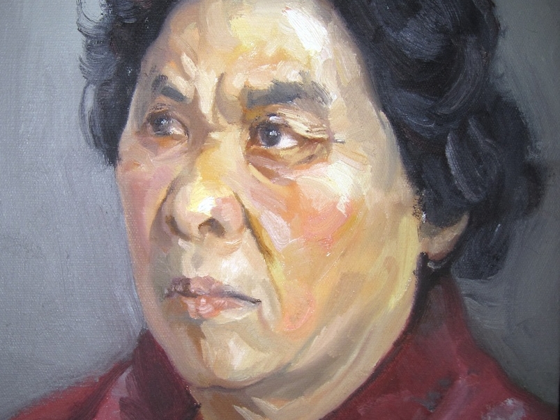 女中年油画写生_Iris_wangcc-站酷ZCOOL