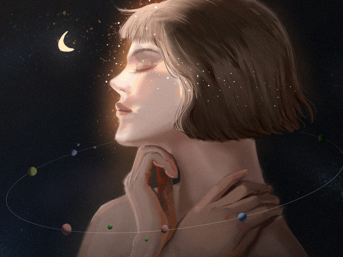 感受自己，并拥抱她_KK求学-站酷ZCOOL