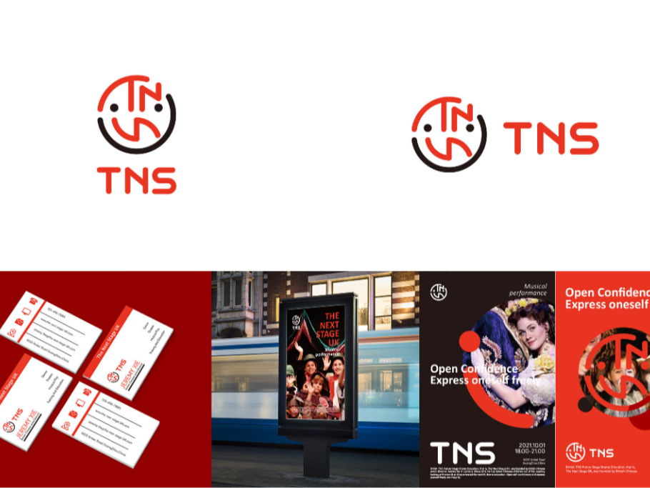 logo设计-TNS | 让表演具有童趣，走向世界_设计师陈光凯-站酷ZCOOL