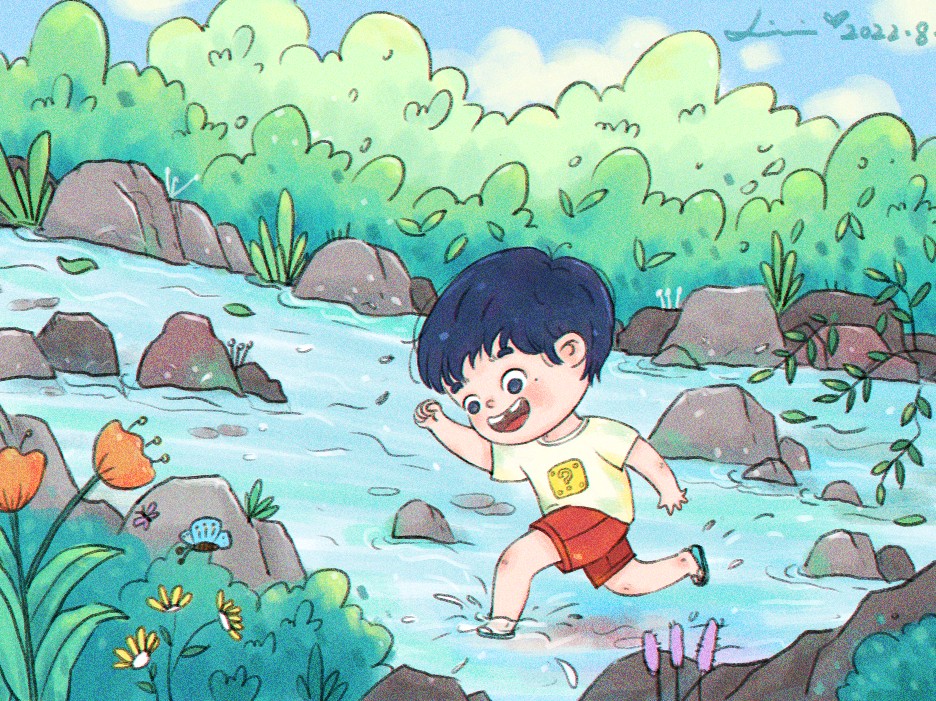 溯溪_小布丁丁ivy-站酷ZCOOL