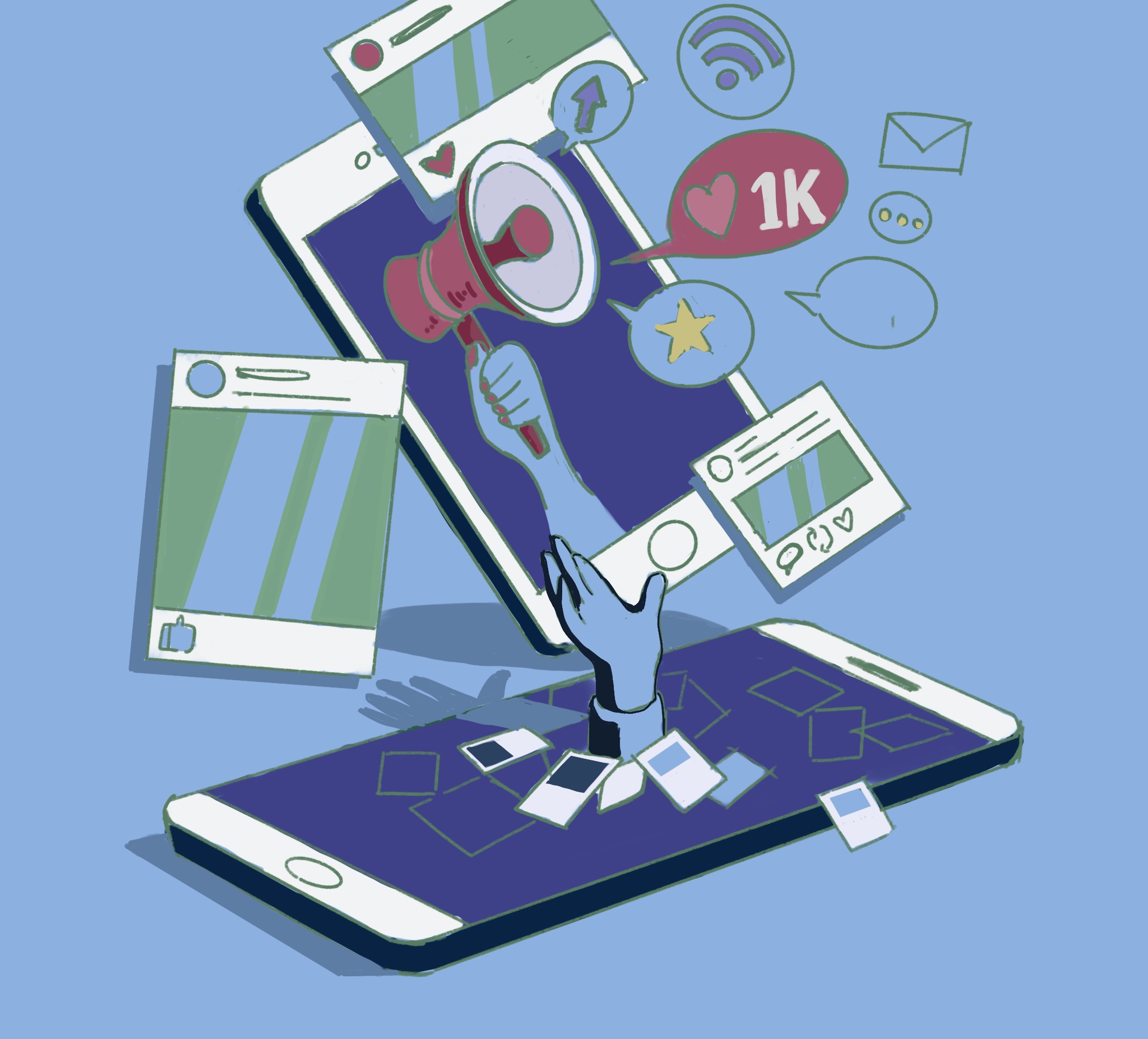 新媒体一班孙溢11903465（2045插画）_azure_sunni-站酷ZCOOL