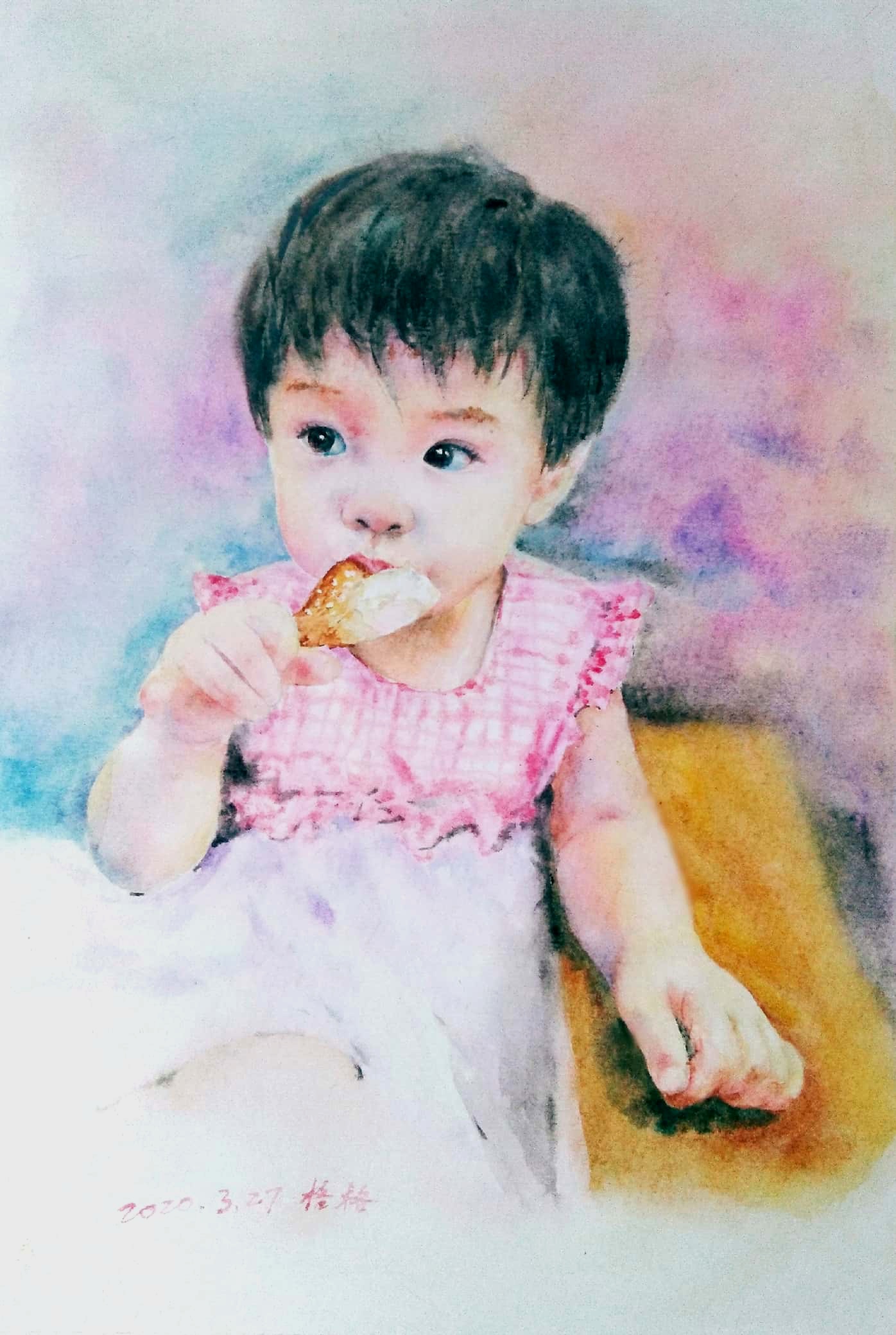 水彩肖像画_Z73055705-站酷ZCOOL