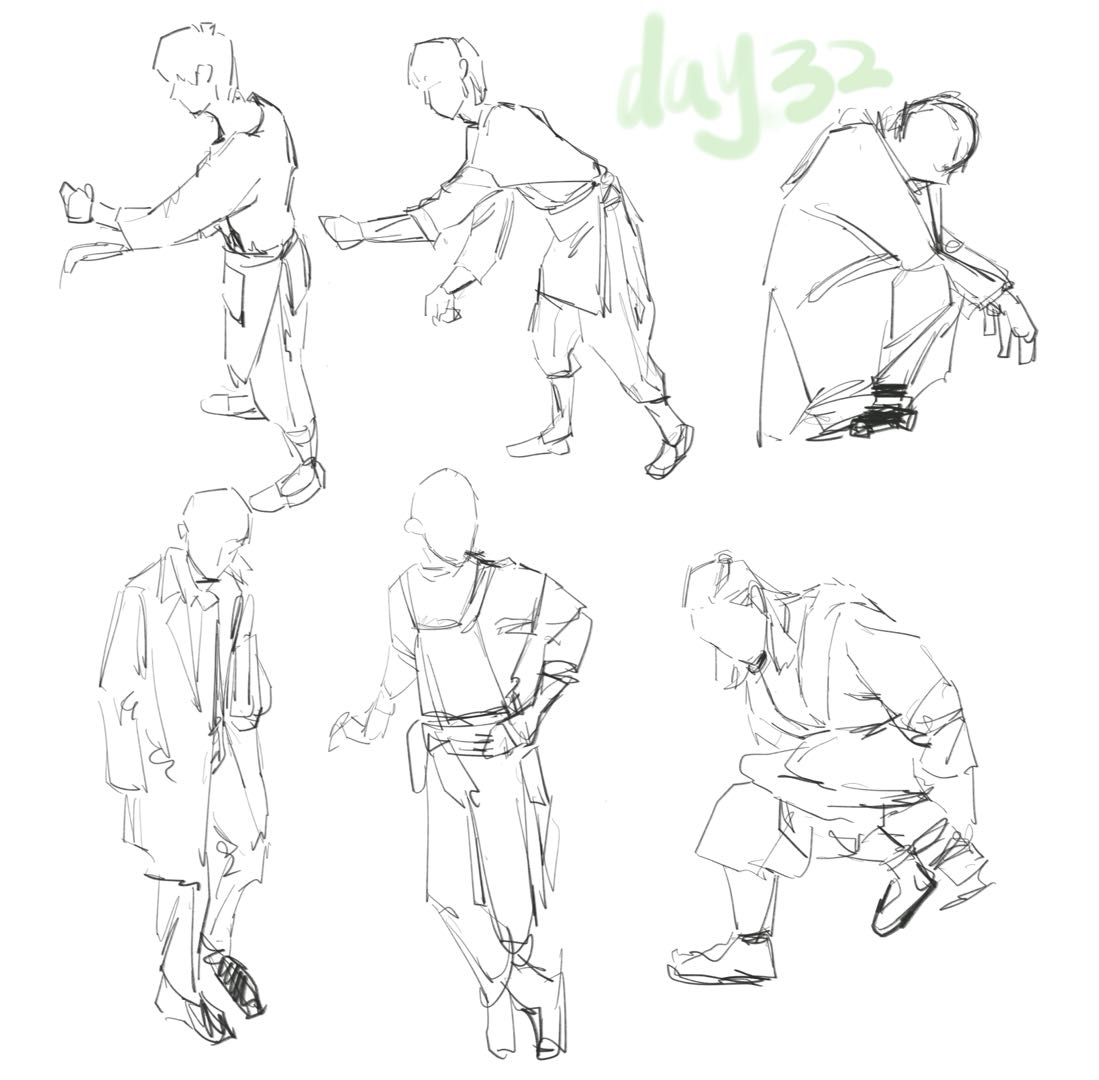 #速写60天挑战赛# @速写班长 day32 加油！ _银砸jyb-站酷ZCOOL