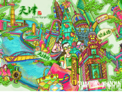 《天津》-FROM TIANJIN_LULULUhe-站酷ZCOOL