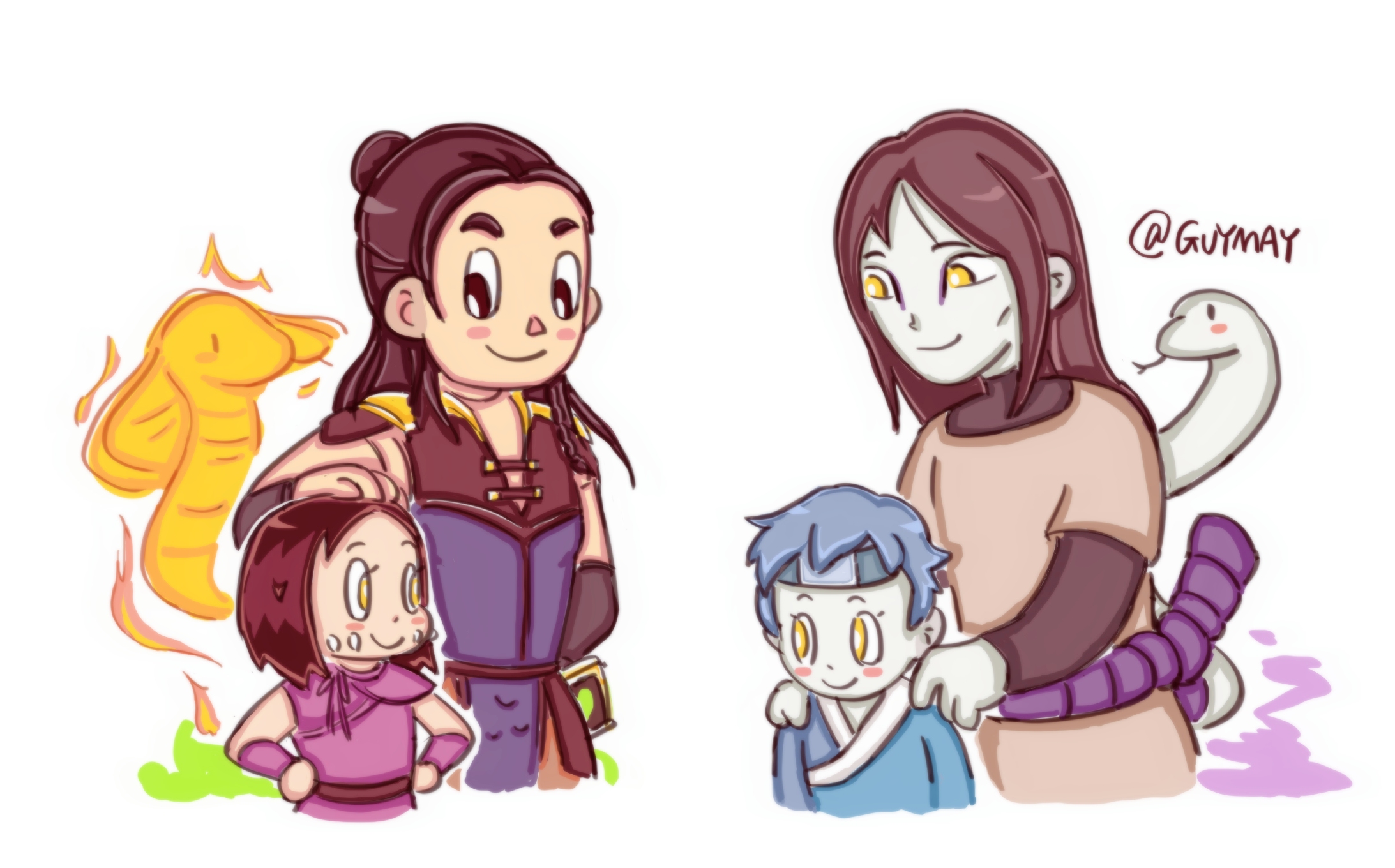 博人传 真人快打 美莲娜 尚宗 大蛇丸 巳月 _Guymay-站酷ZCOOL