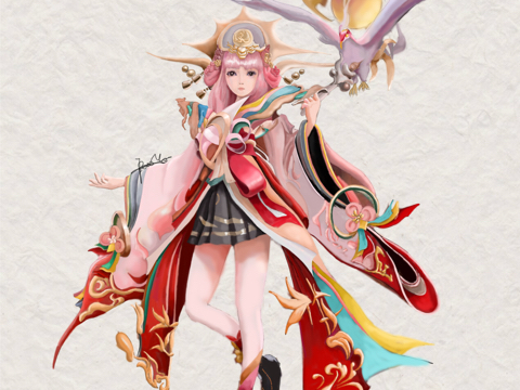 板绘 娜可露露 王者荣耀 同人_春光灿烂Pipi皮-站酷ZCOOL