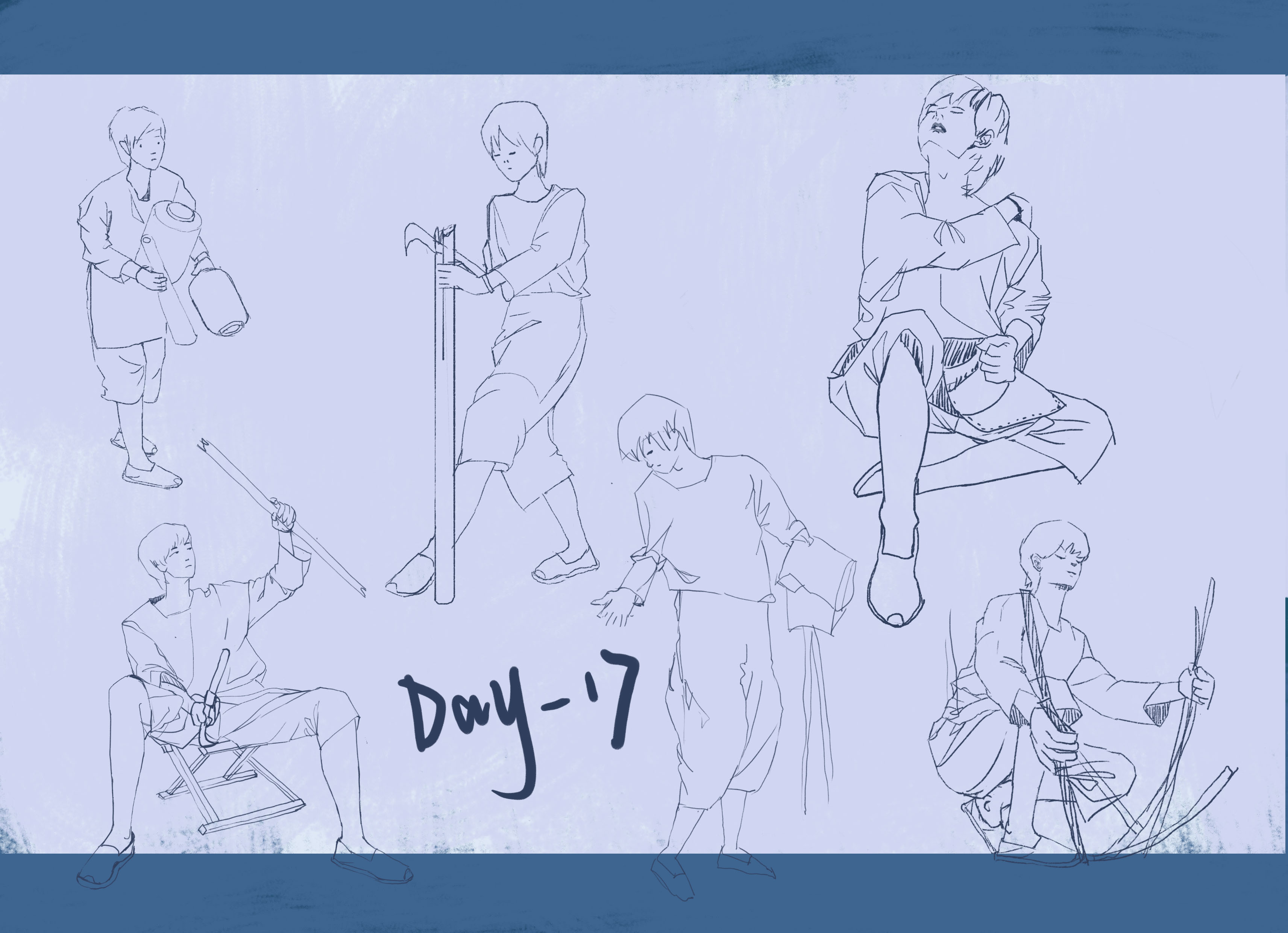 [cp]#速写60天挑战赛# day17@速写班长 画渣渣打卡卡[_懒悠游-站酷ZCOOL