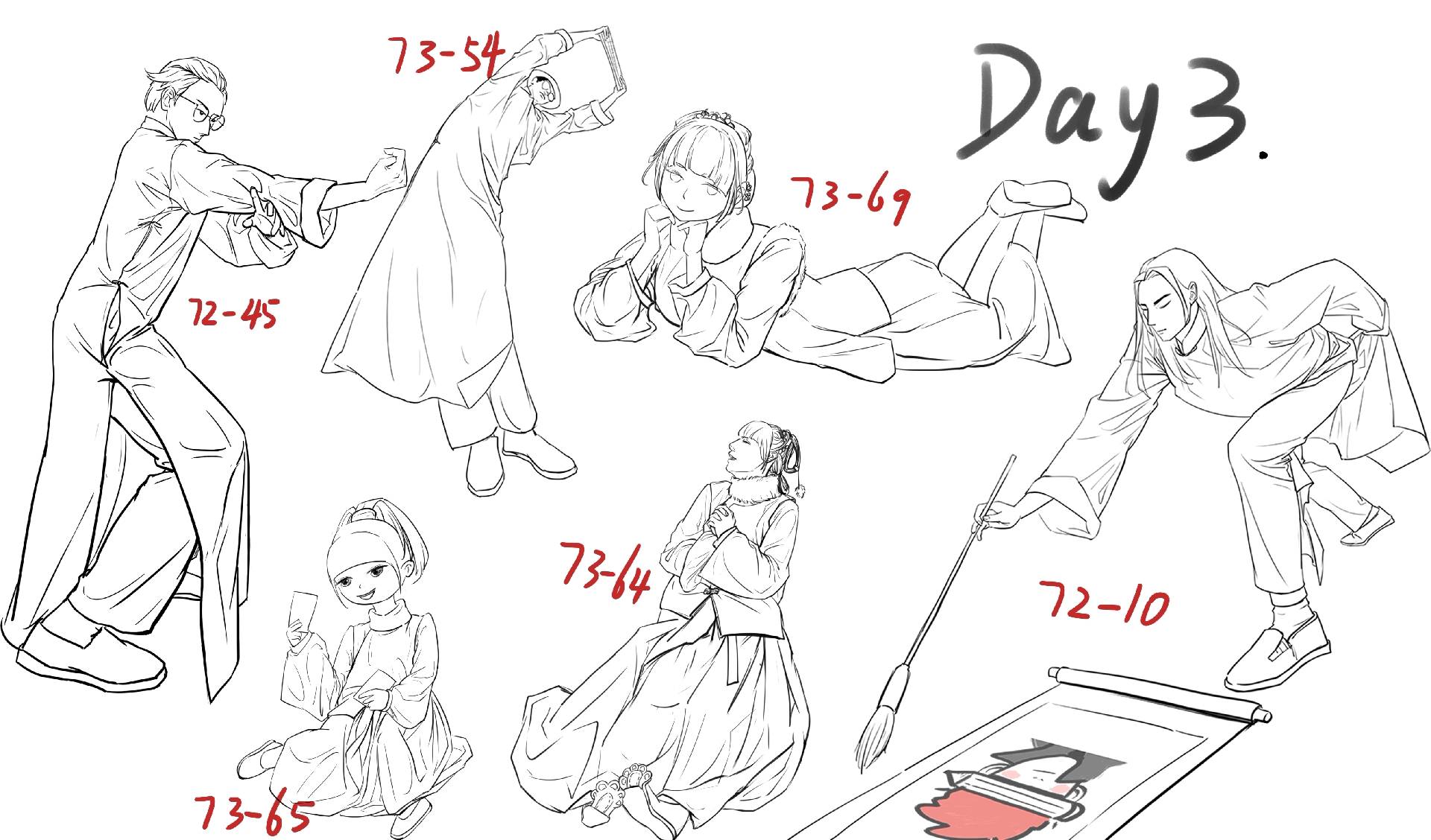 Day3.#速写60天挑战赛@速写班长_丫头2022-站酷ZCOOL