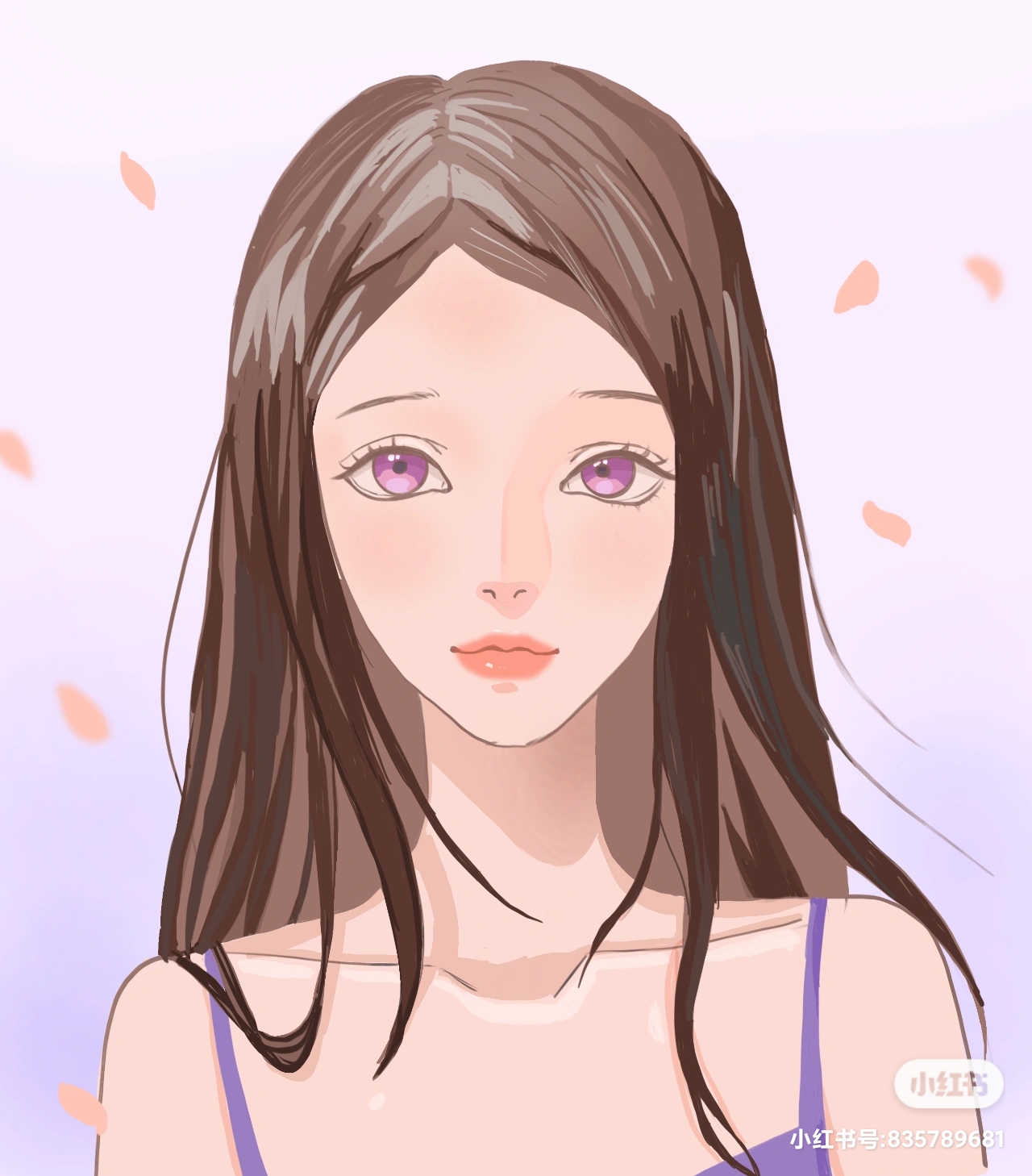 清新少女头像_灵鸢-站酷ZCOOL